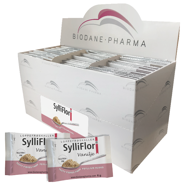 SylliFlor Vanilje 30 x 6 g | Dosisbreve med loppefrøskaller